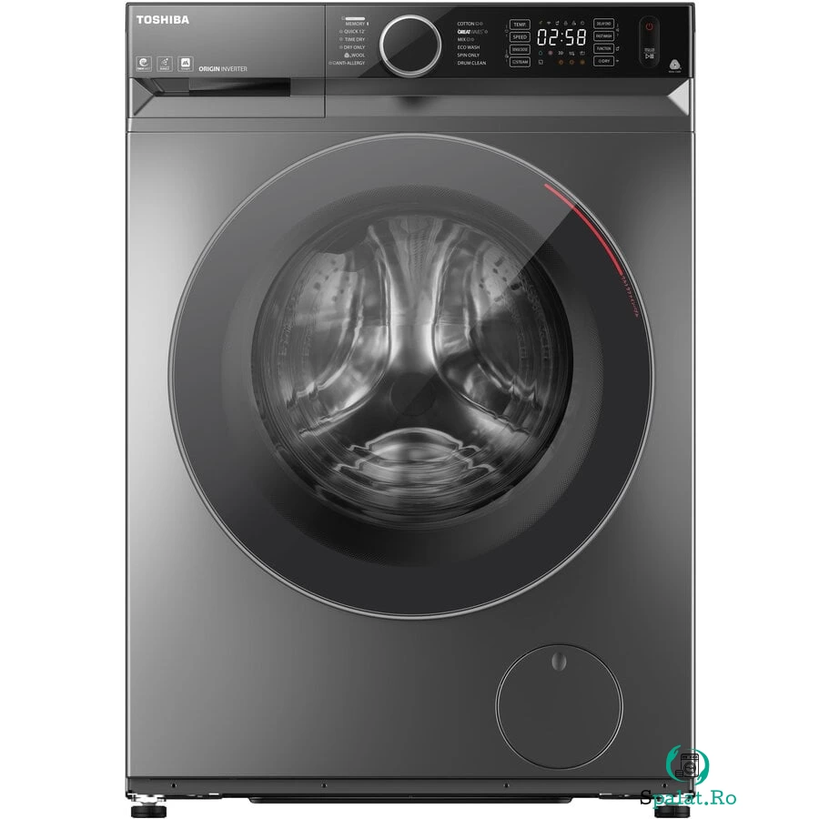 Masina de spalat cu uscator Toshiba TWD-BM110GF4(SK), 10kg/7kg, 1400 RPM, Sense Dose, Functie ...
